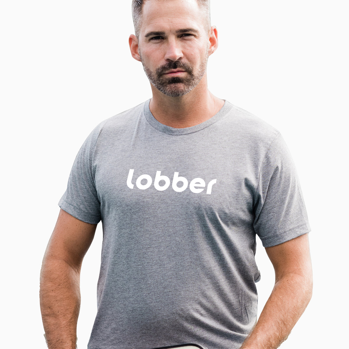 Lobber Pickleball T-Shirt Grey Trilend Fabric – jojo+lo pickleball